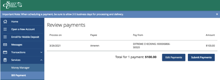 Online Services & SCU Portal - Scott Credit Union